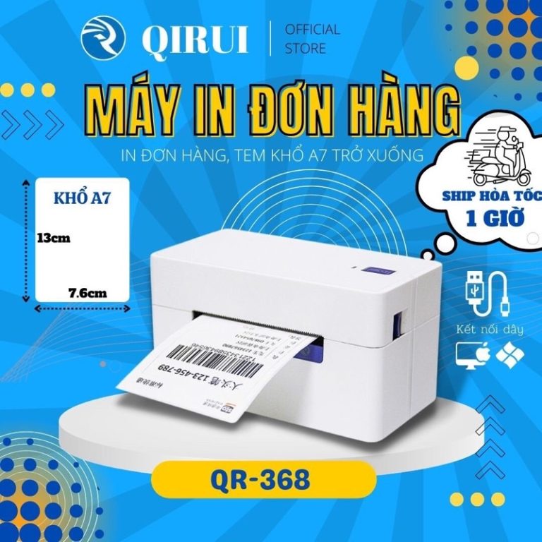 Máy in tem sàn thương mại điện tử QR 368 - Máy in, máy in nhiệt, máy in mã vạch, giấy in nhiệt ...